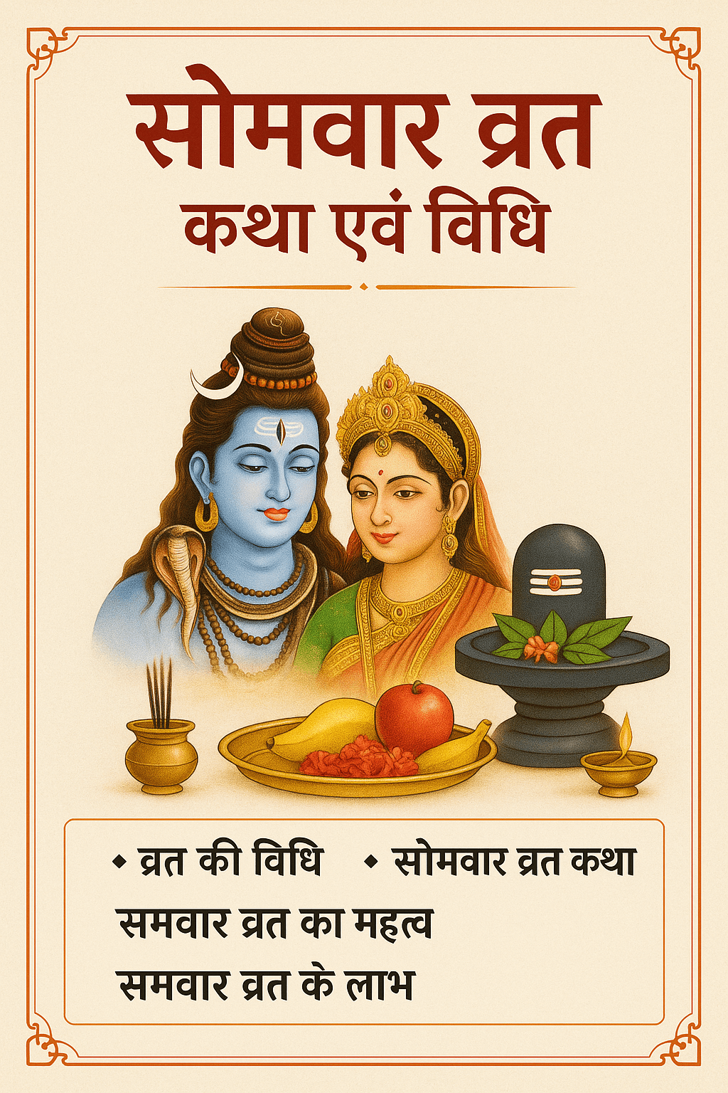 सोमवार व्रत कथा एवं विधि: महत्व, पूजा-विधि, लाभ और पूरी पौराणिक कथा ...